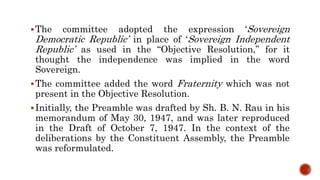 The preamble of the Constitution | PPTX