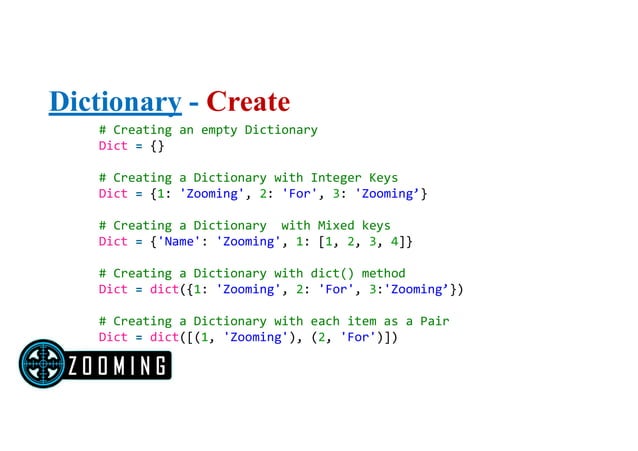 Python Dictionary | PDF | Programming Languages | Computing