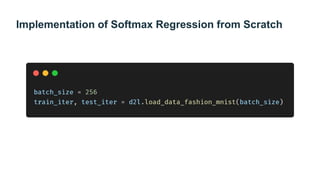 Implementation of Softmax Regression from Scratch | PDF