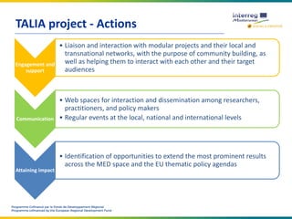 The Social&Creative Community featured by TALIA project | PPT