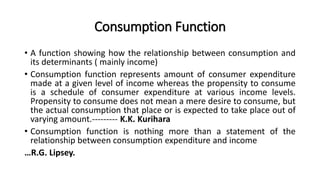 6.1 consumption function | PPTX
