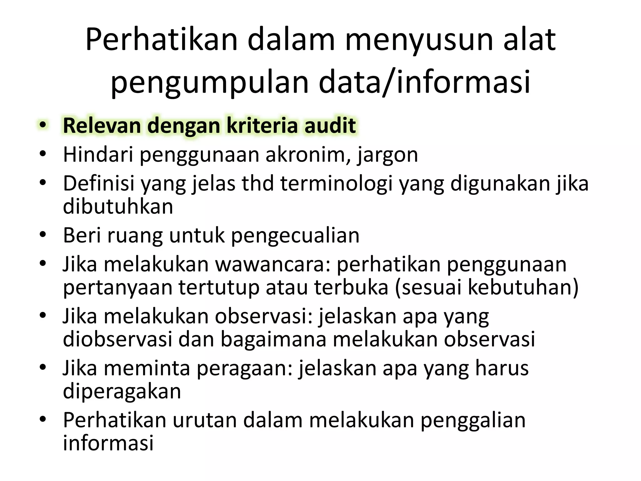 6. instrumen audit | PPTX
