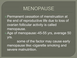 Menstrual cycle | PPTX