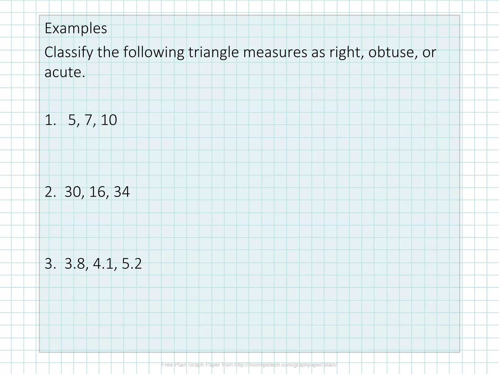6.2 Classifying Triangles | PPT