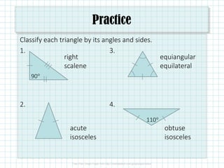 6.2 Classifying Triangles | PPT