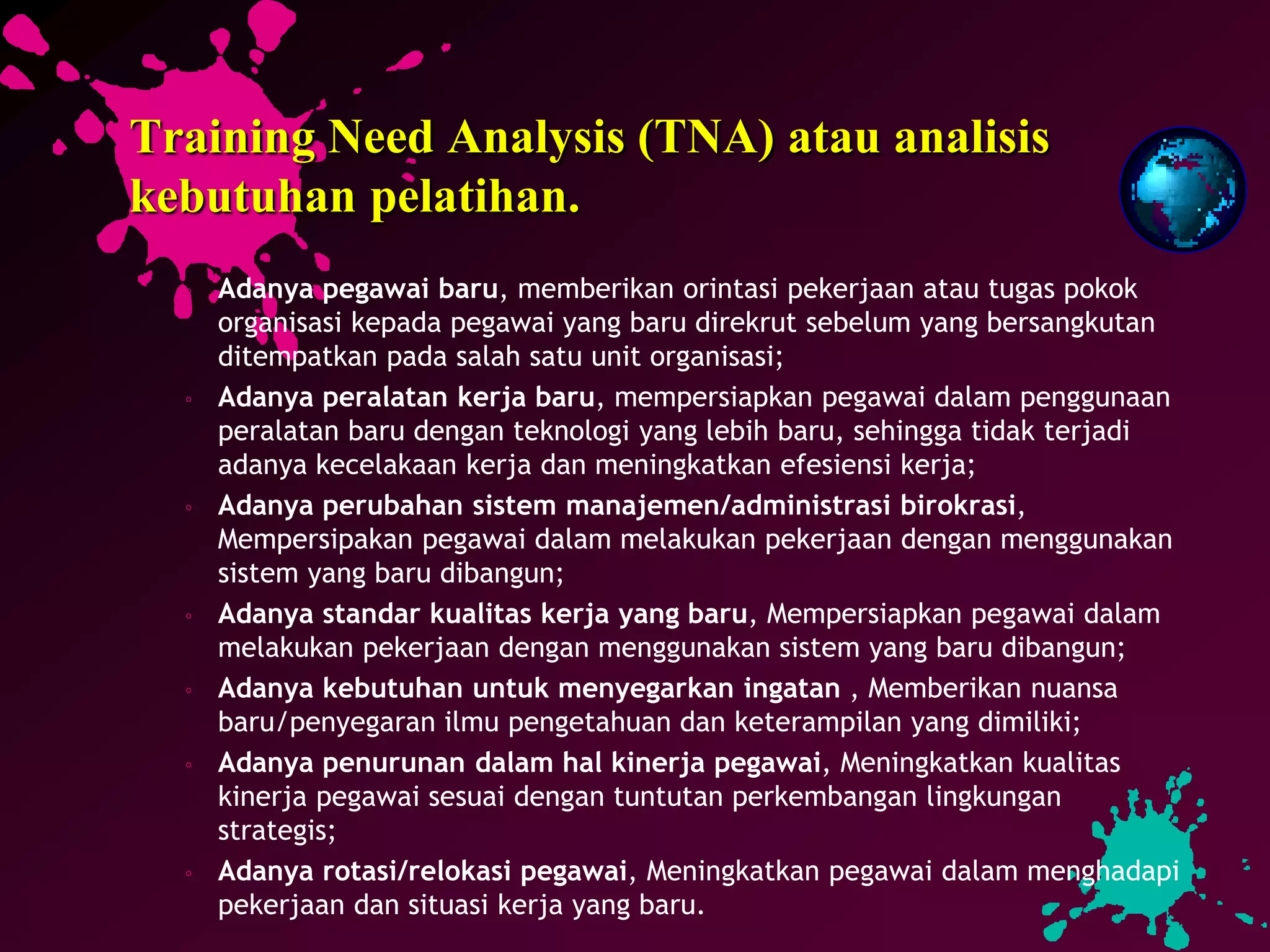 Training Need Analysis (TNA) _ Materi Training | PPT