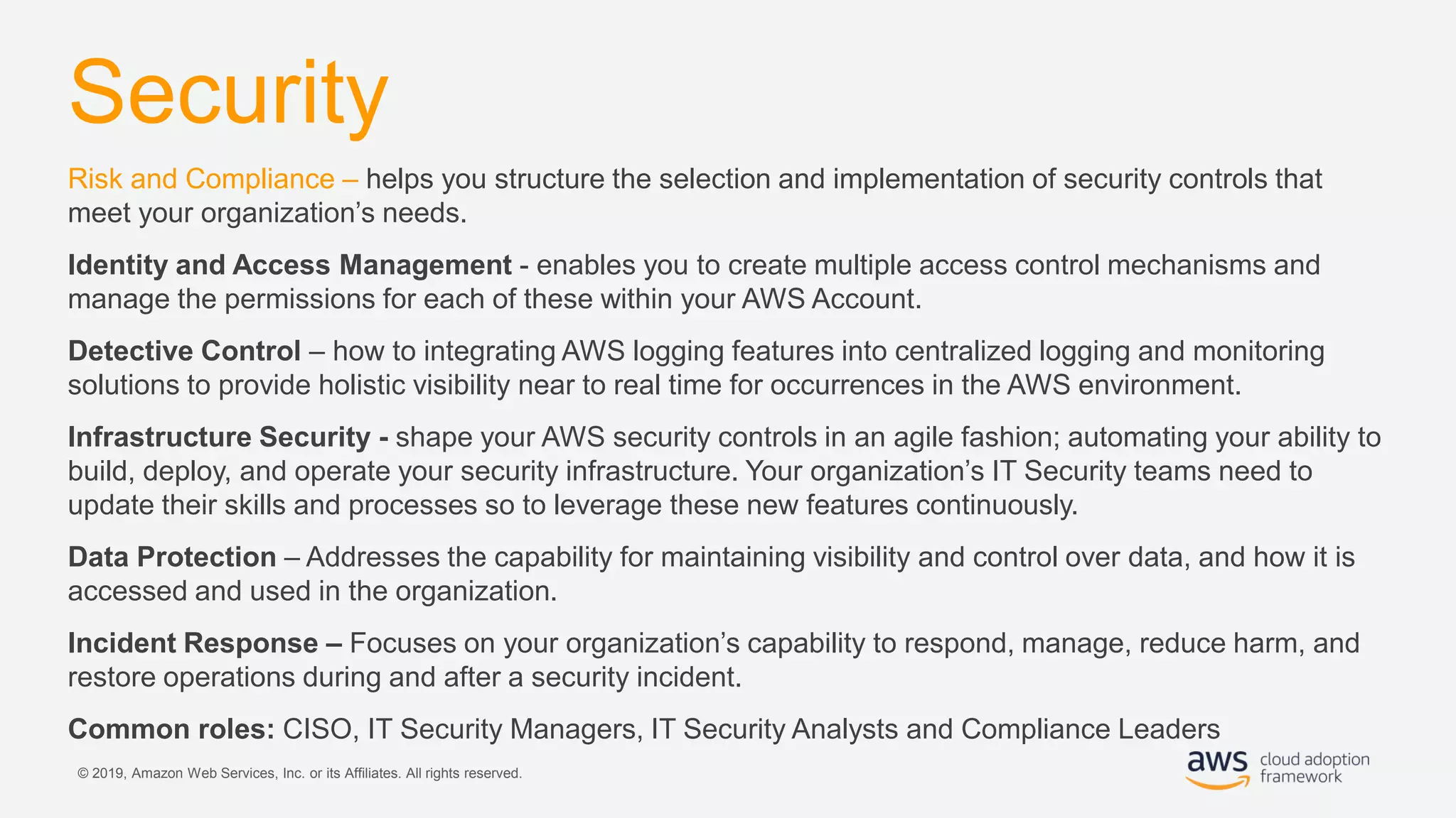 AWS cloud adoption framework (caf) | PDF