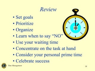 time management | PPT