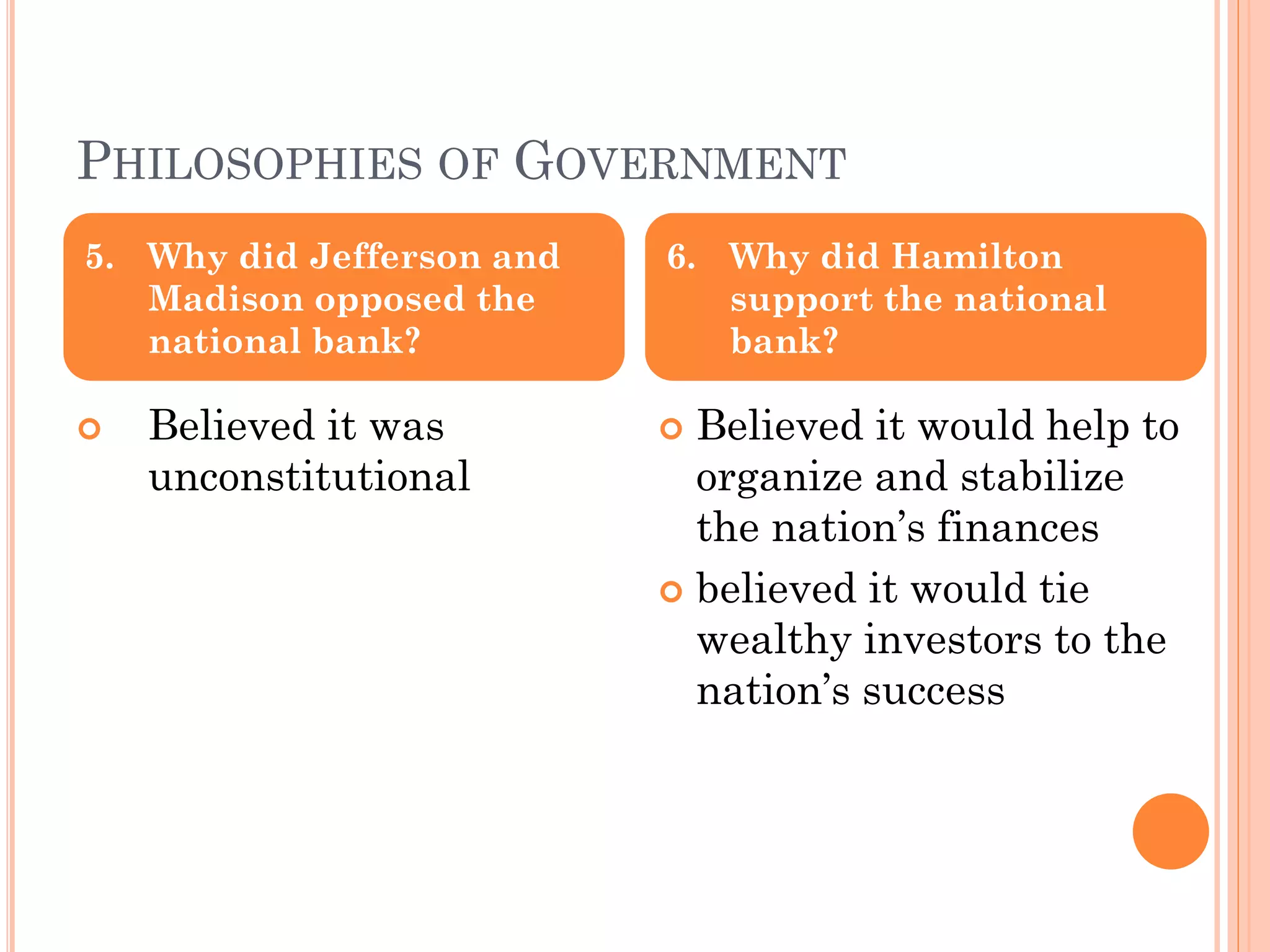 Washington Heads the New Government | PPTX