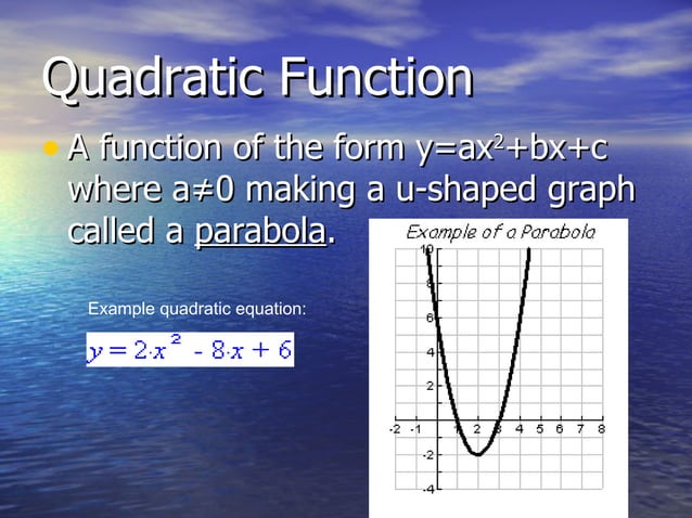 6. 1 graphing quadratics | PPT