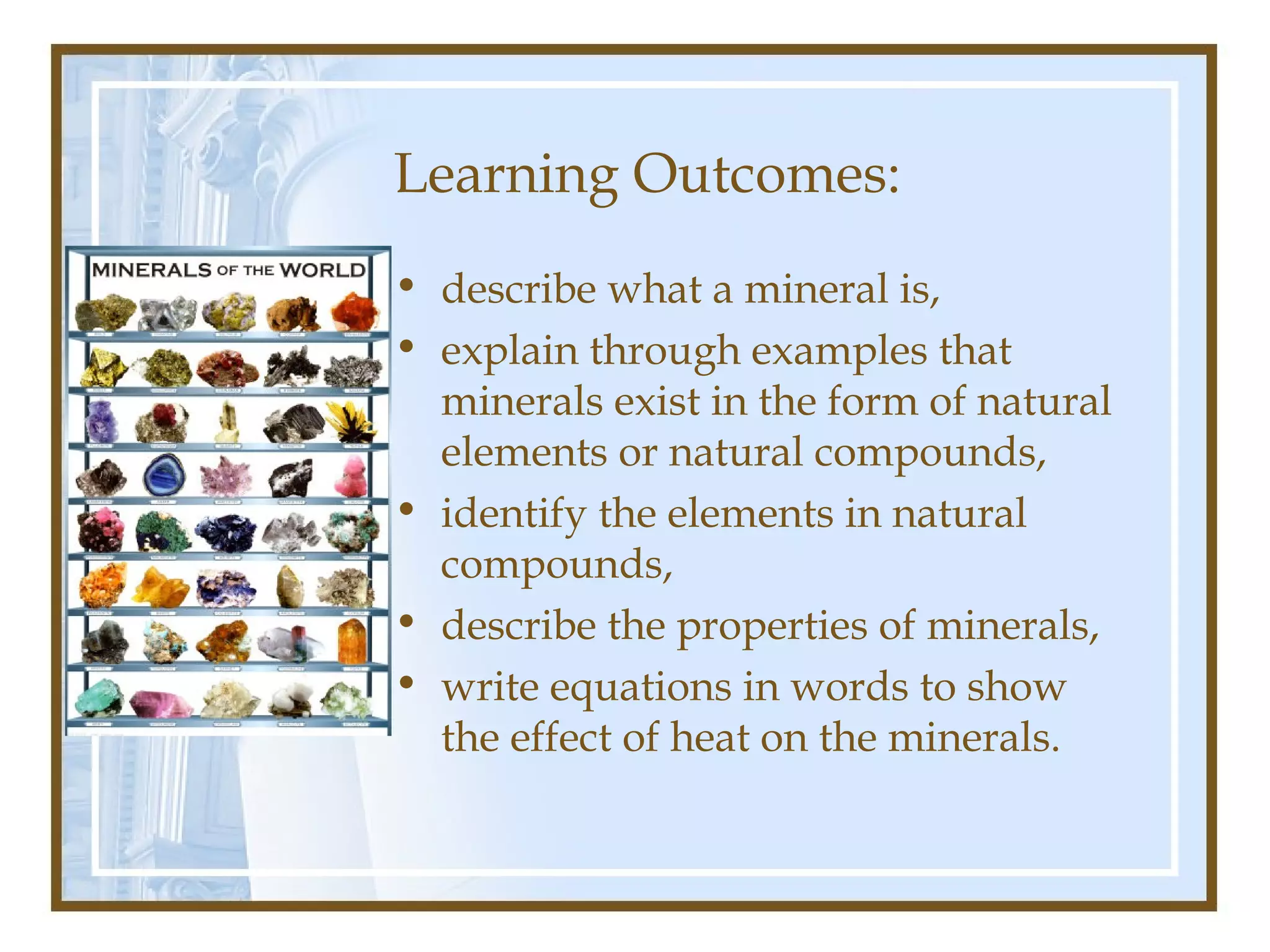 minerals | PPT