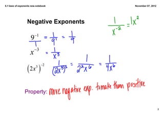 6.1 properties of exponents | PPT