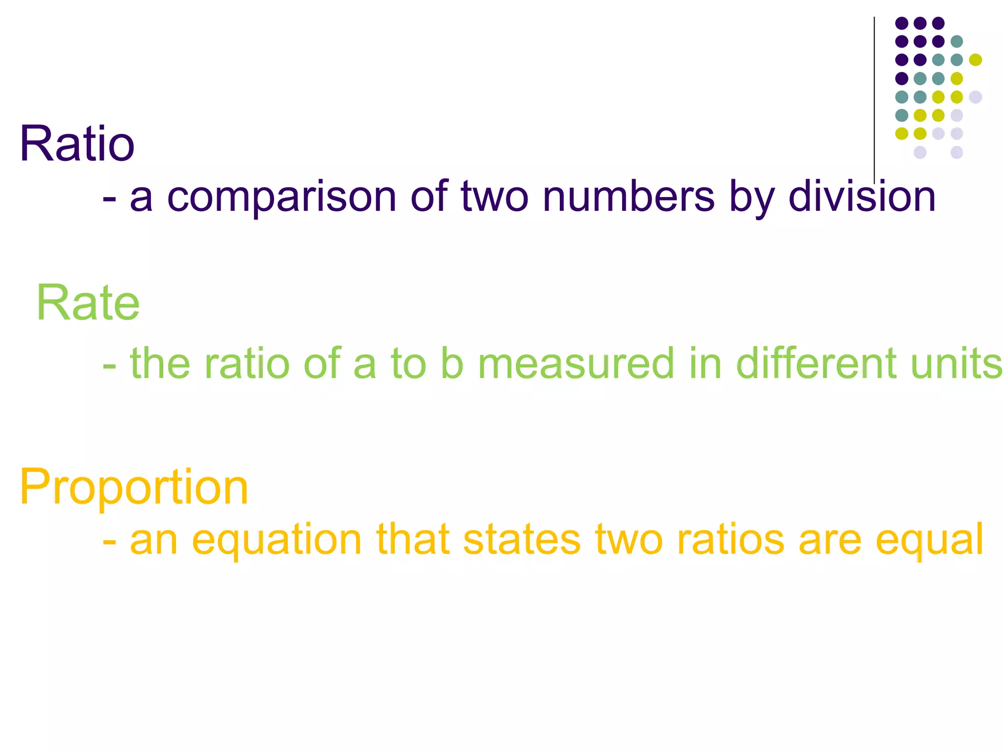 TechMathI - 6.1 - Ratio and Proportion | PPT