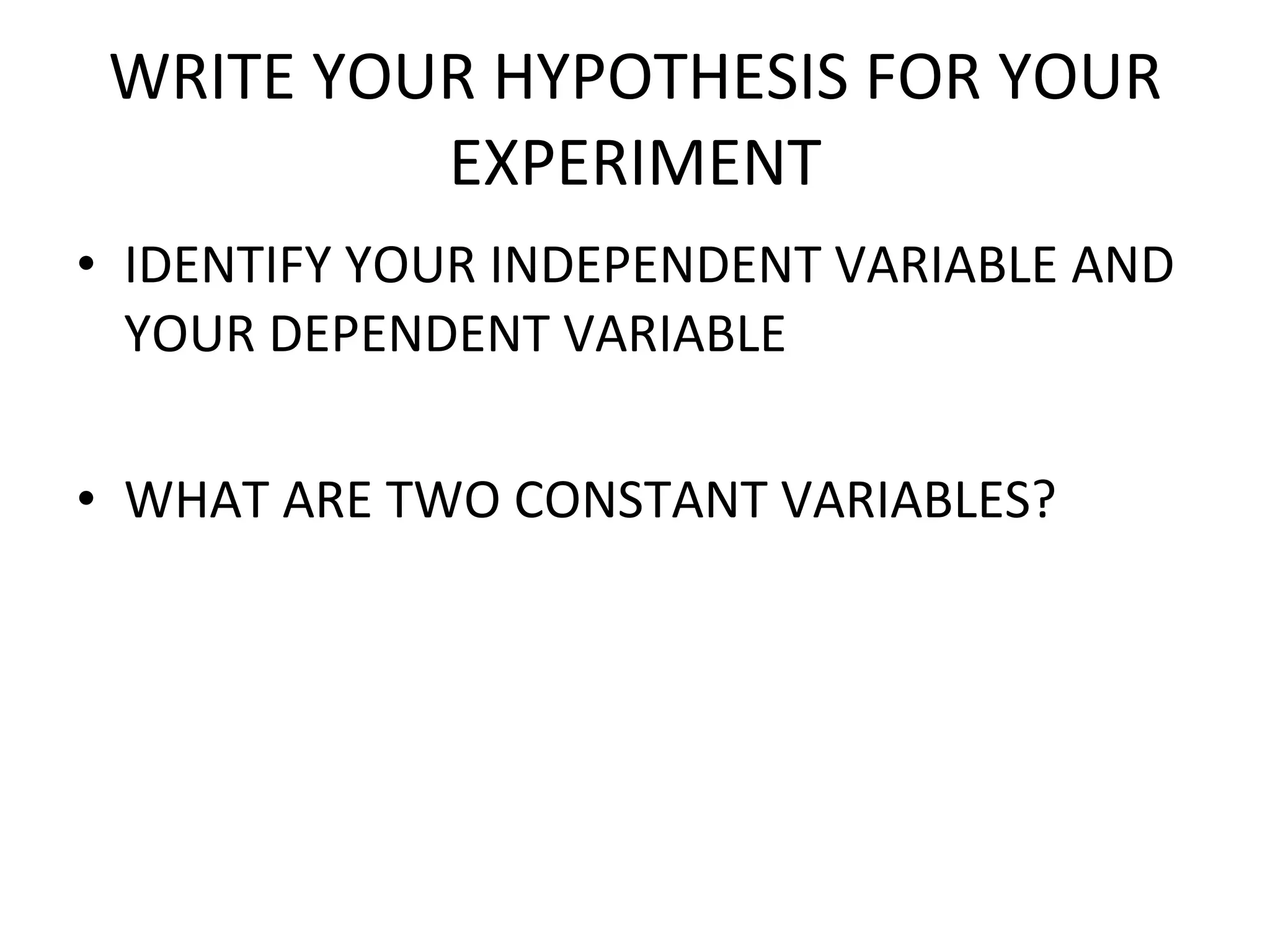 6.1 Scientific Method | PPT