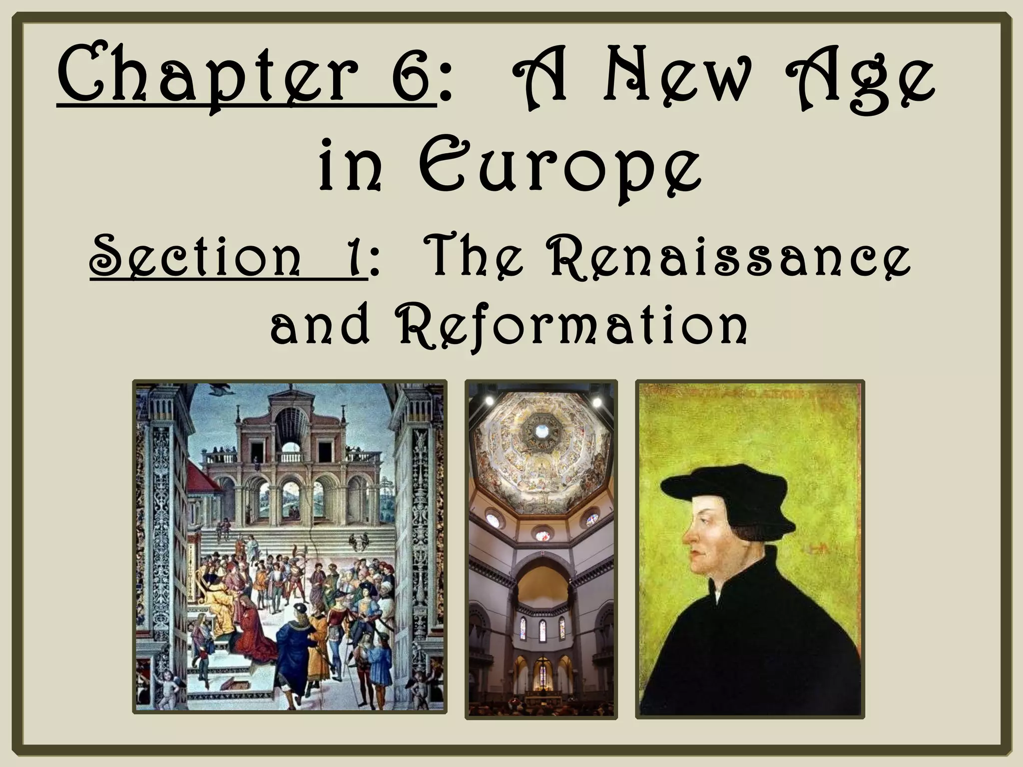 6 1 the renaissance and reformation | PPT | Christianity | Religion ...