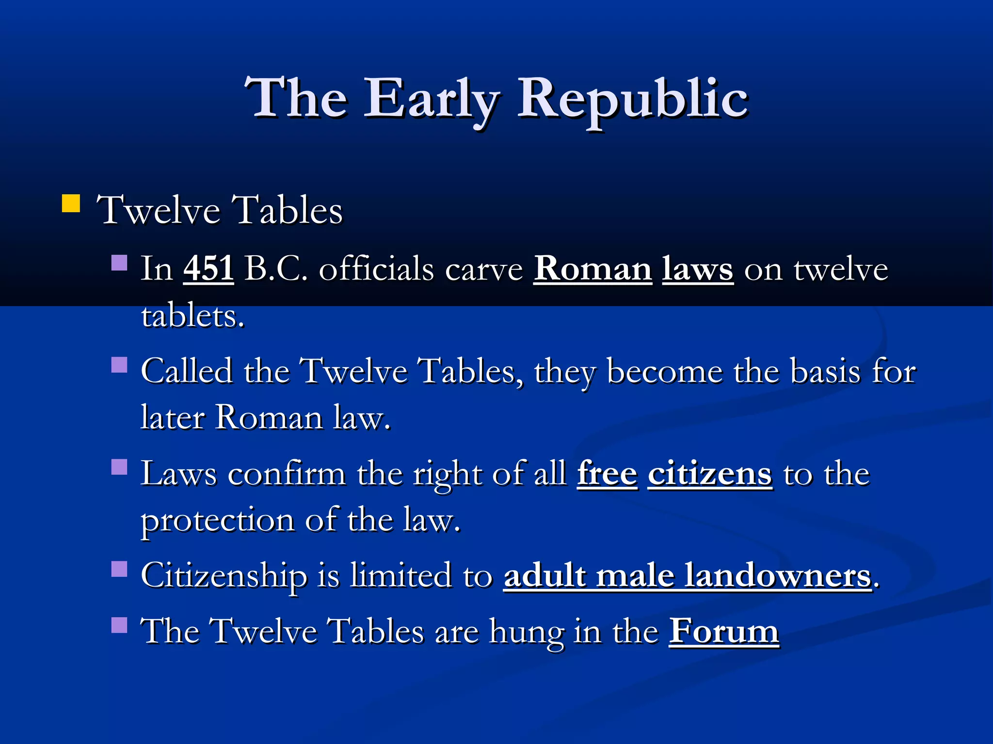 6 1 the roman republic | PPT