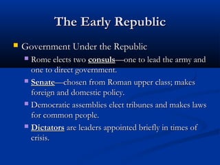 6 1 the roman republic | PPT
