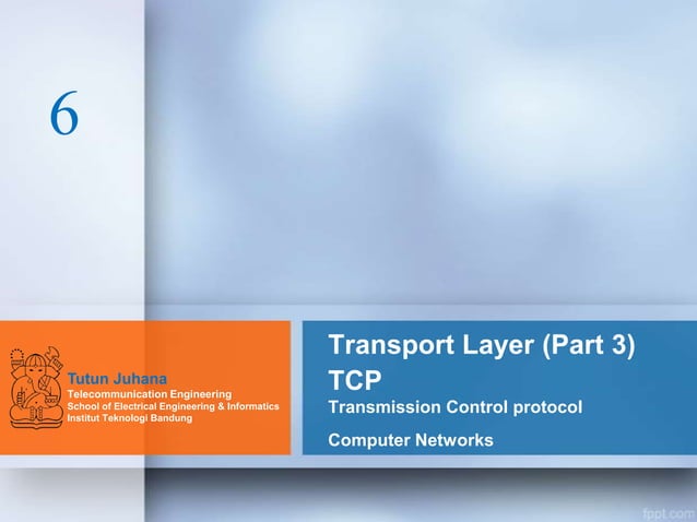 6 2 transport layer (tcp) | PPTX | Computer Networking | Computing