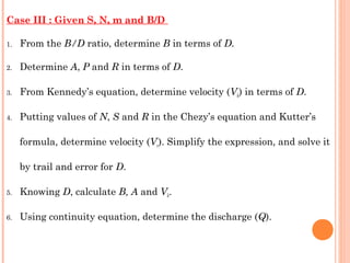 Design Of Hydraulic Structure - Kennedy's Theory | PPT