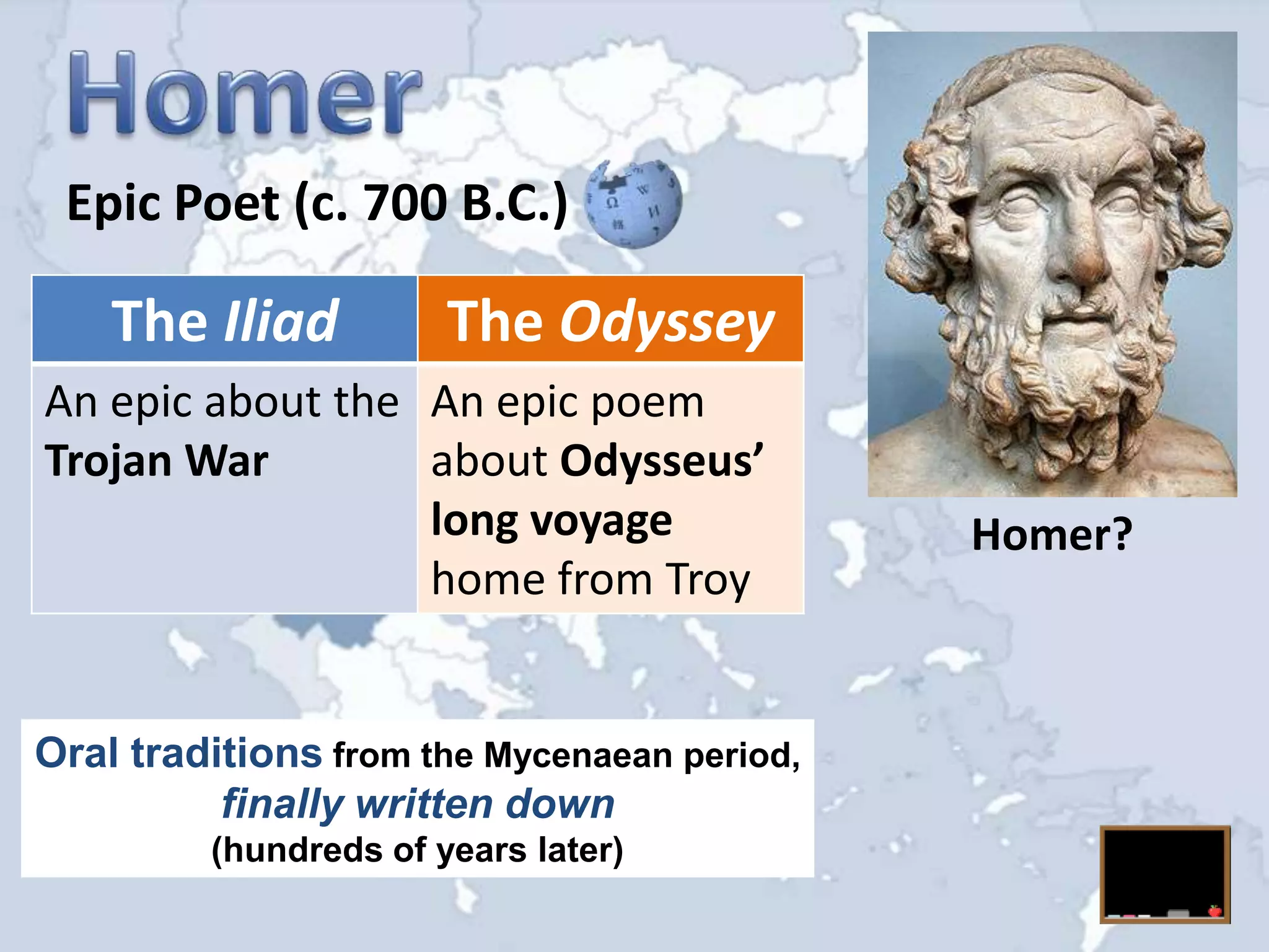 The Trojan War and Homer's Iliad (Ancient History) | PPT
