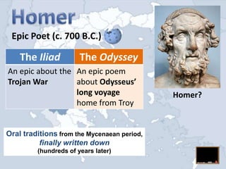 The Trojan War and Homer's Iliad (Ancient History) | PPTX