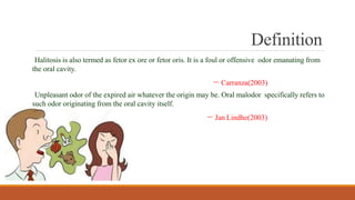 ORAL MALODOR | PPT