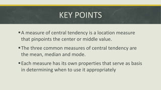 Measures of Central Tendency | PPTX