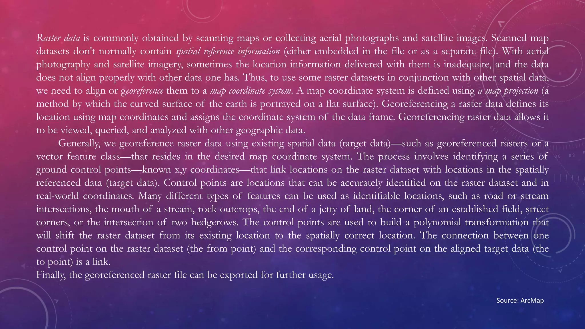 Remote Sensing Georeferencing Pptx Graphics Software Computer Software And Applications