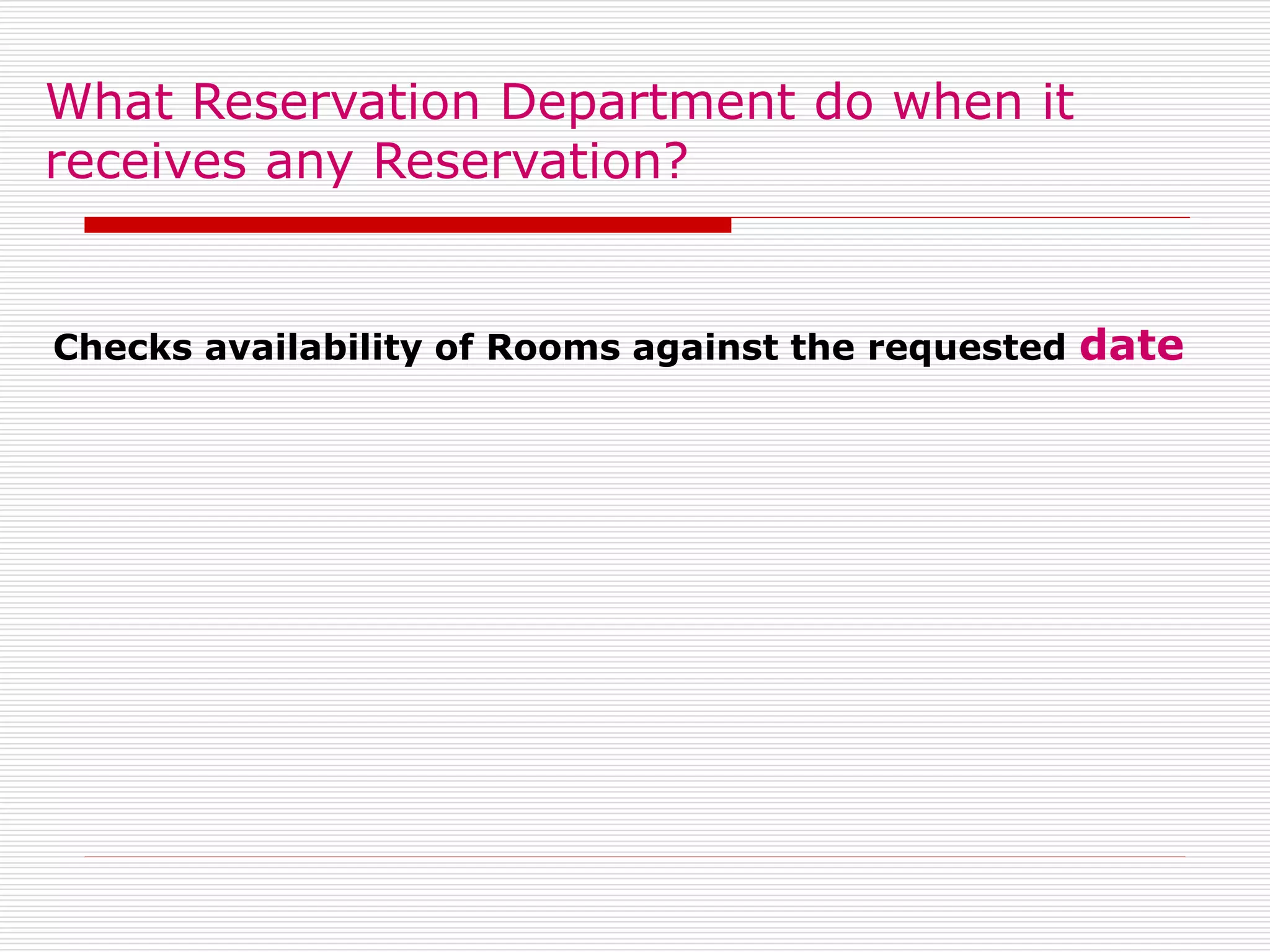 Hotel Room Reservation Process | PPTX