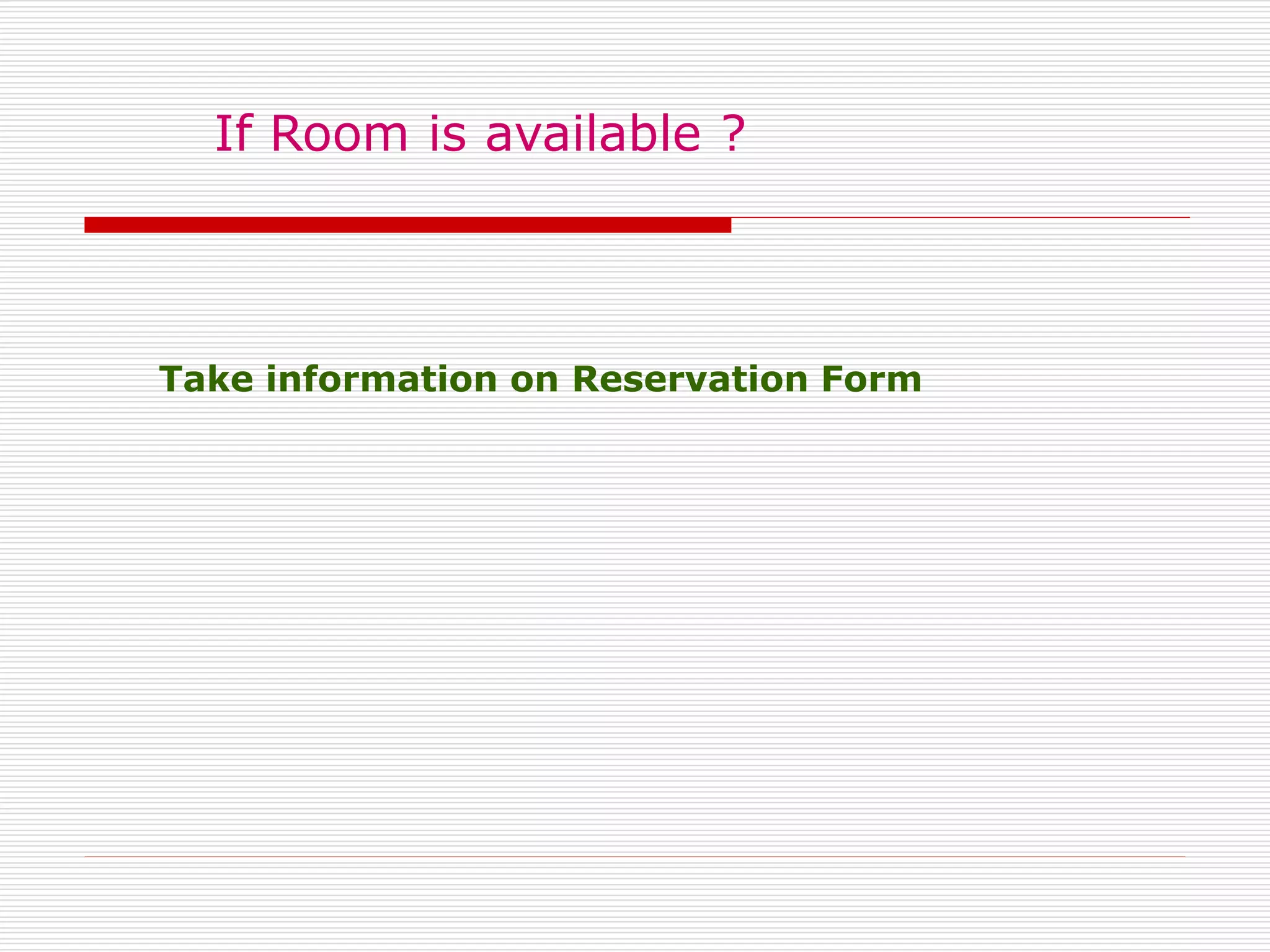 Hotel Room Reservation Process | PPTX