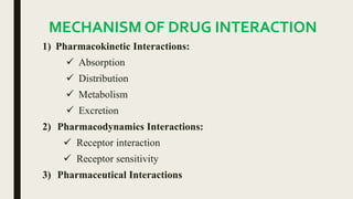 Pharmacokinetics of drug interaction | PPTX