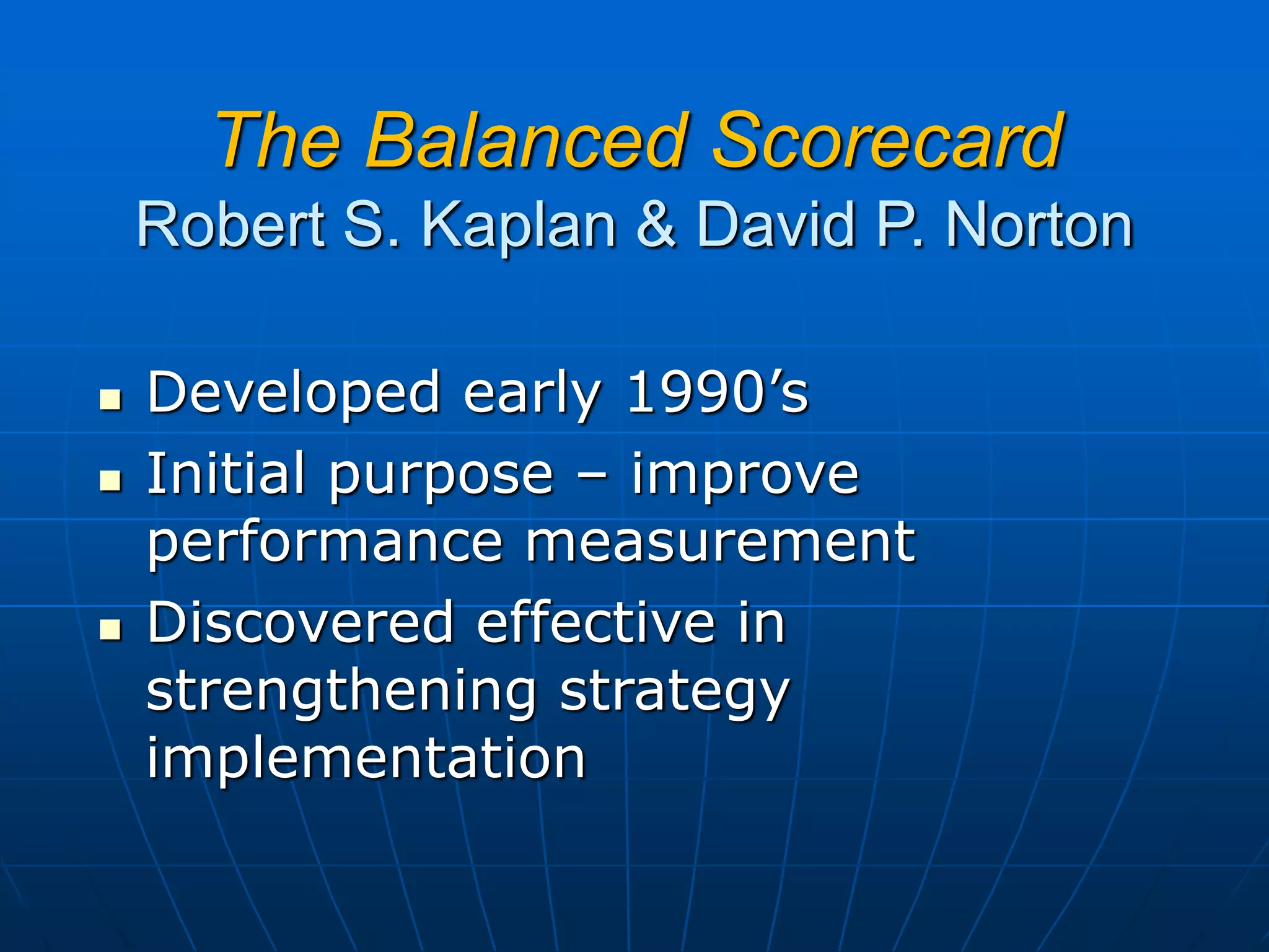 Balance Score Card Concept | PPT