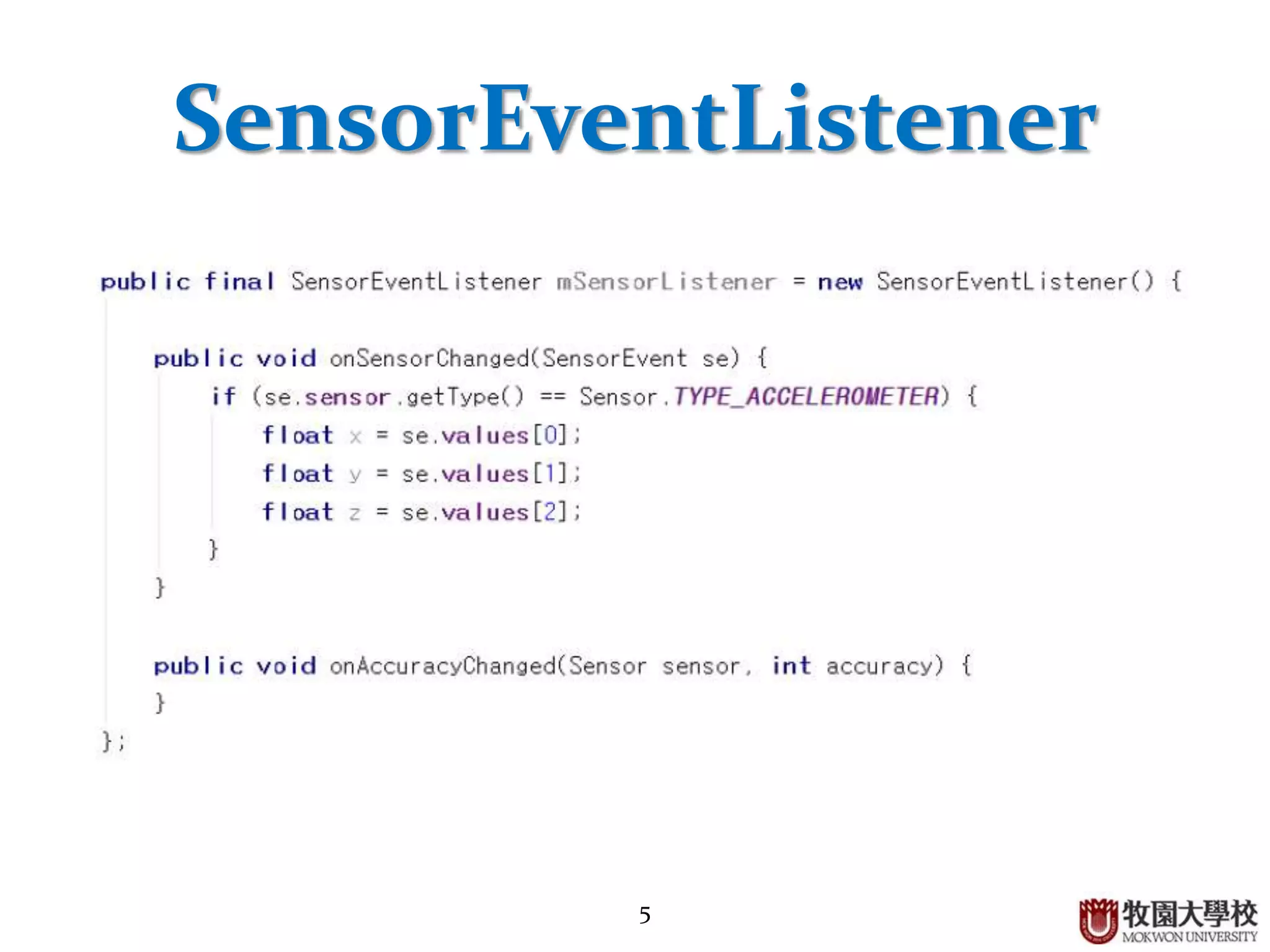 Android Sensor Manager Pptx Operating Systems Computer Software And Applications