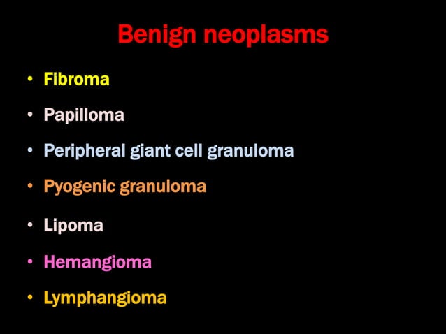 Neoplasms of the oral cavity | PPT