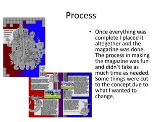 6. production reflection(magazine project) | PPT