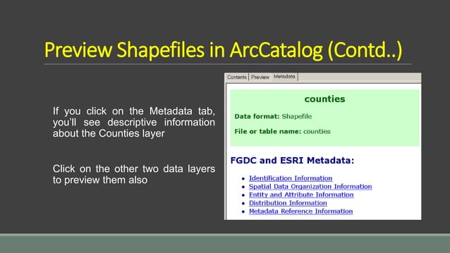 6. Shapefiles in gis | PPTX | Geography | Science