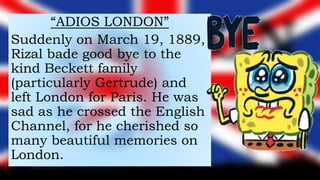 Lovers of Rizal:Gertrude Beckett | PPTX