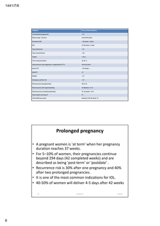 6. induction of labour | PDF