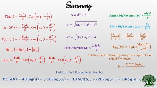 6. 2 ray propagation model part 2 | PPT