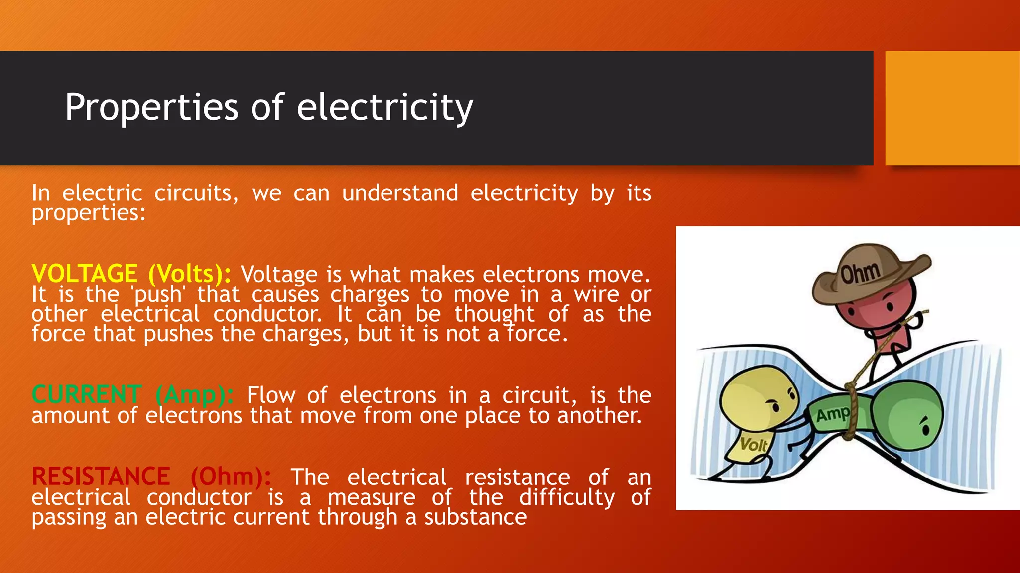 Electricity and basic components | PPT