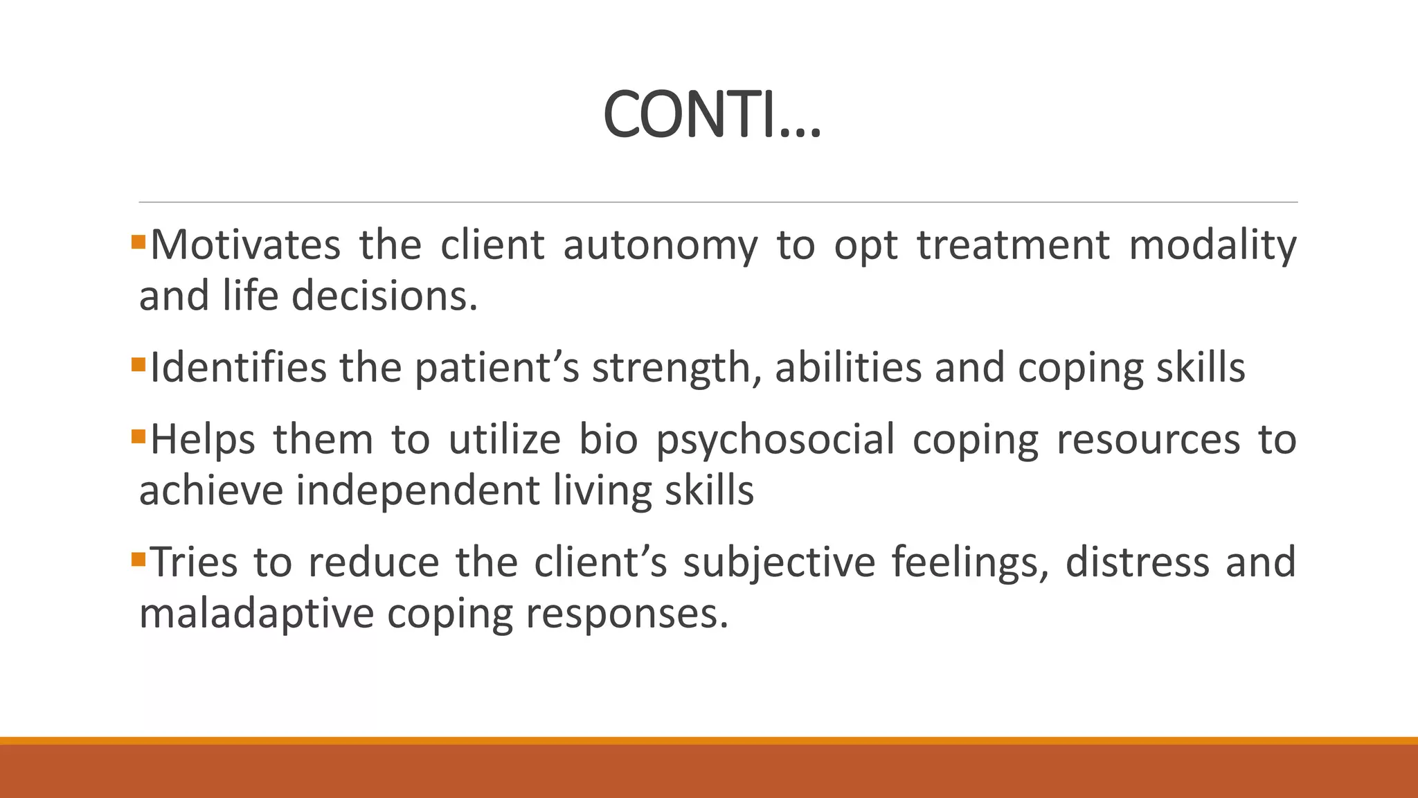 Supportive psychotherapy, family and marital therapy | PPTX