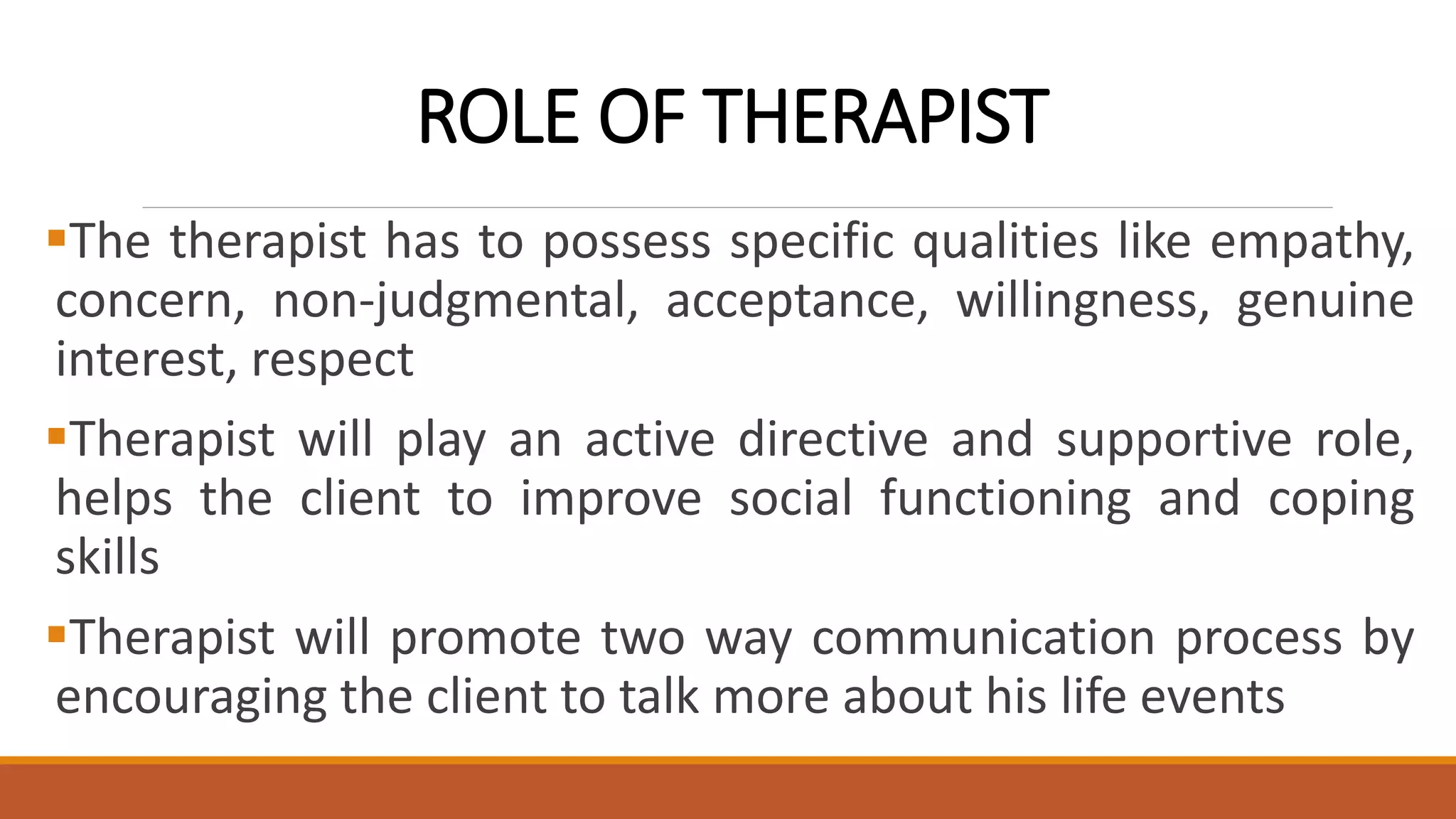 Supportive psychotherapy, family and marital therapy | PPTX