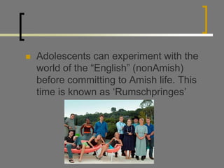 Amish powerpoint - THOP | PPT