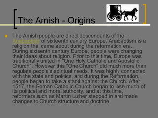 Amish powerpoint - THOP | PPT