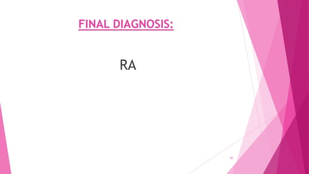 6. a case study on rheumatoid arthritis | PDF | Blood Disorders ...