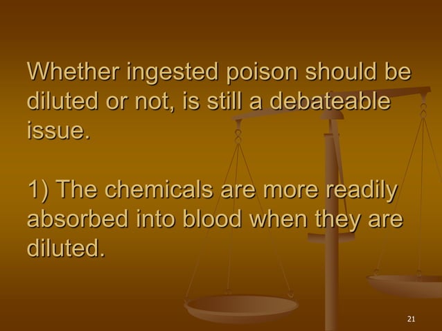Principles of management in a case of poisoning part 1 | PPT