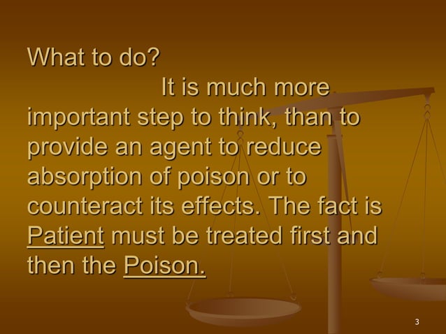 Principles of management in a case of poisoning part 1 | PPT