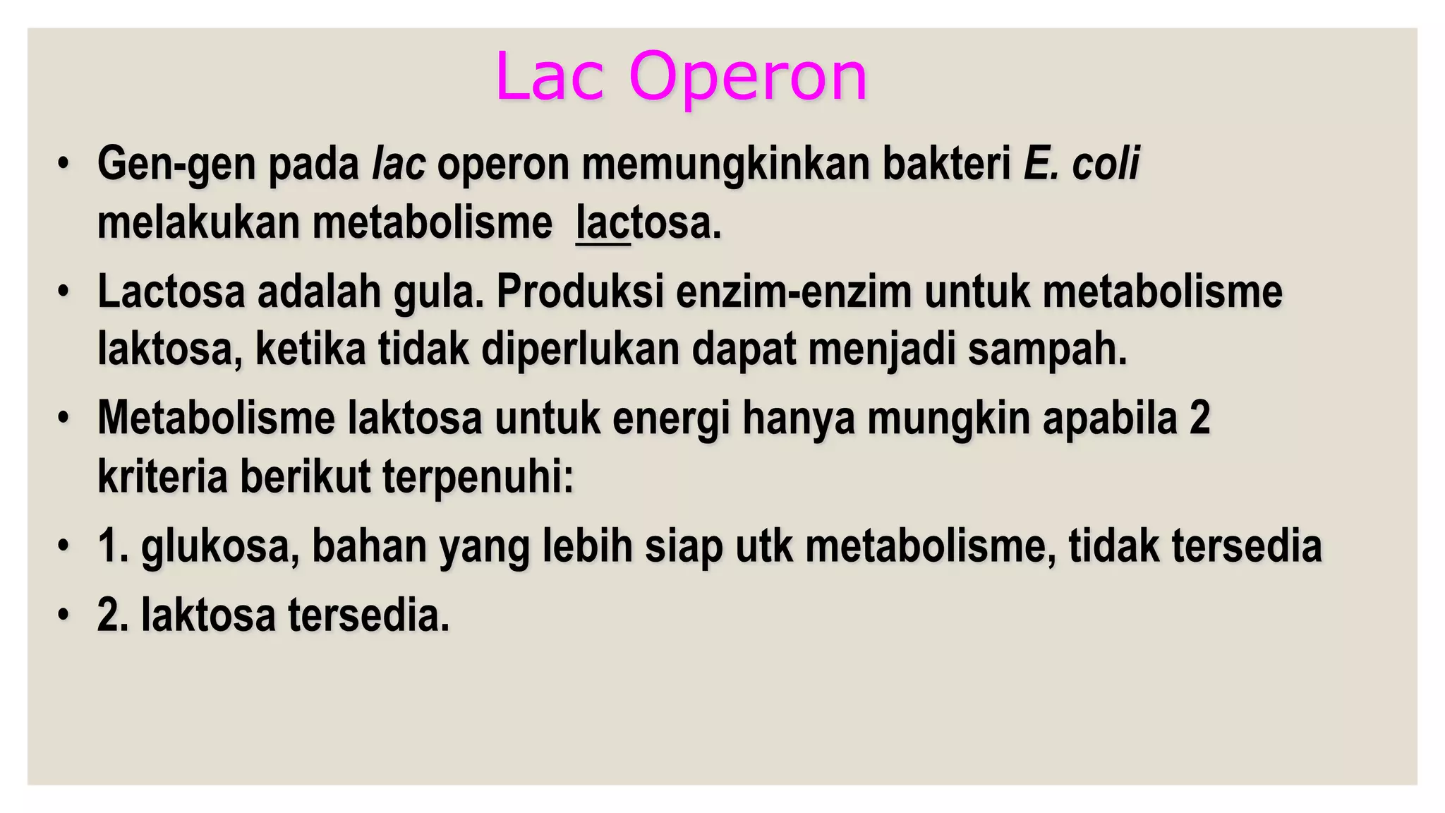 6. the lac operon | PDF