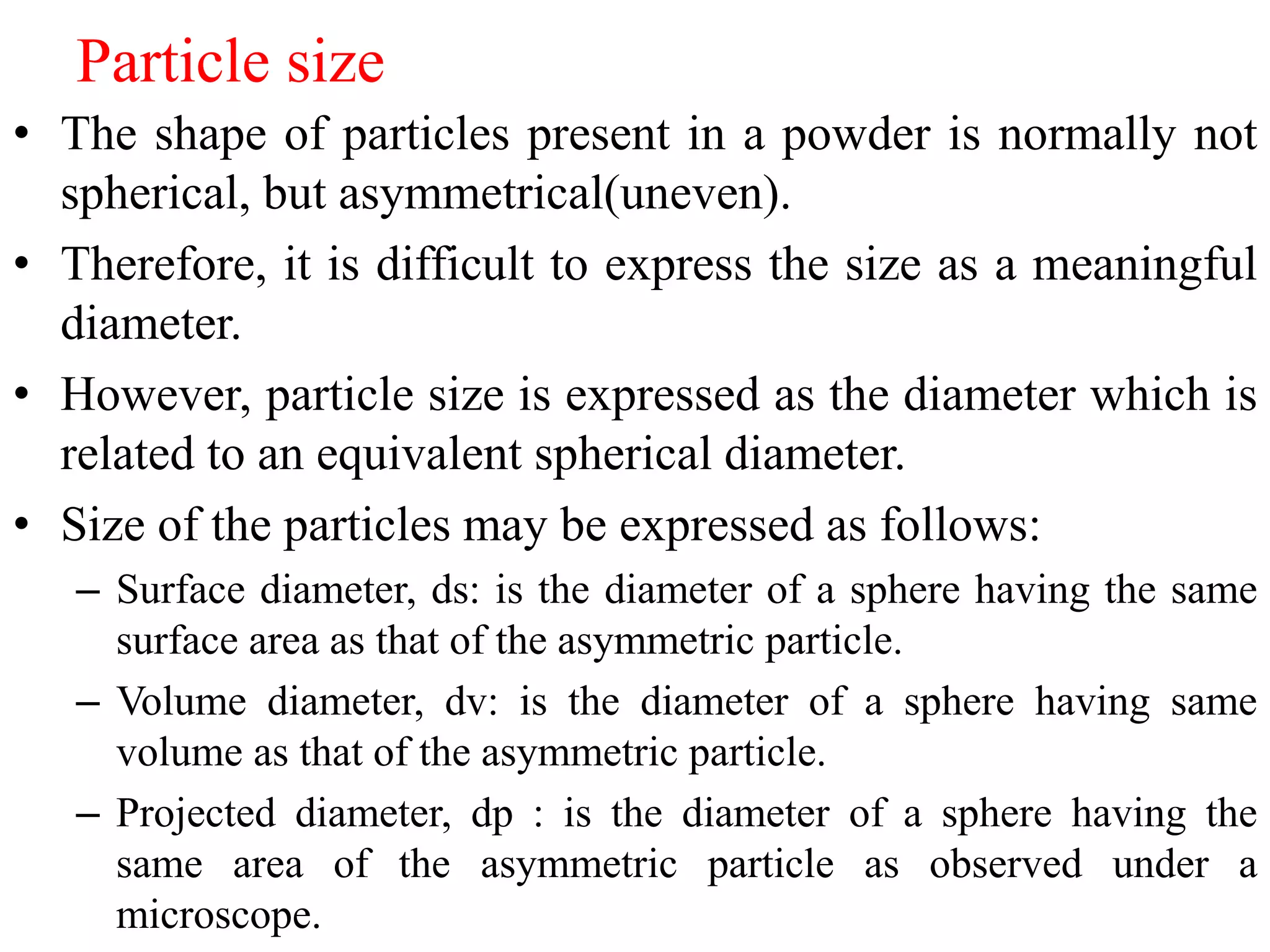 Micromeritics 1 - Physical Pharmacy | PPT