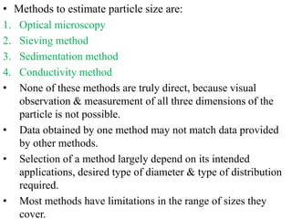 Micromeritics 1 - Physical Pharmacy | PPT